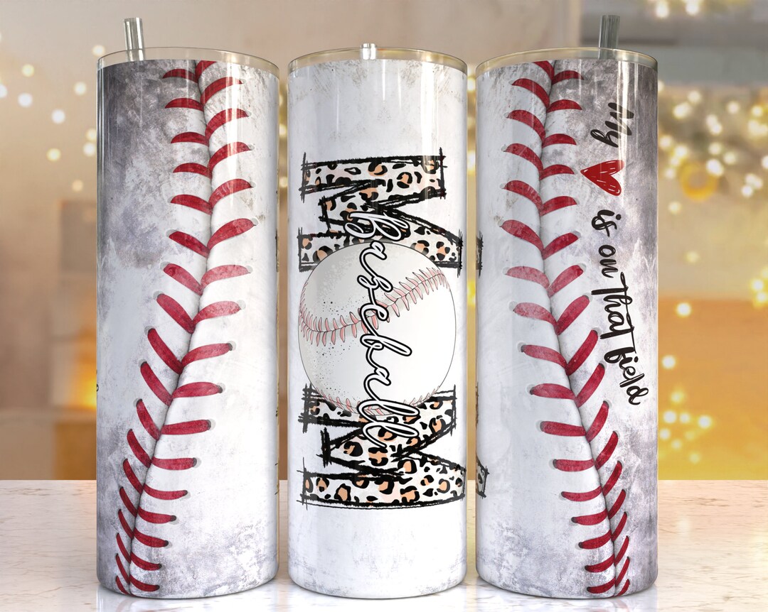 Baseball Tumbler,leopard 20oz Skinny Tumbler Sublimation Designs ...