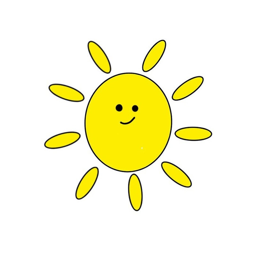 Happy Sun Sticker - Etsy