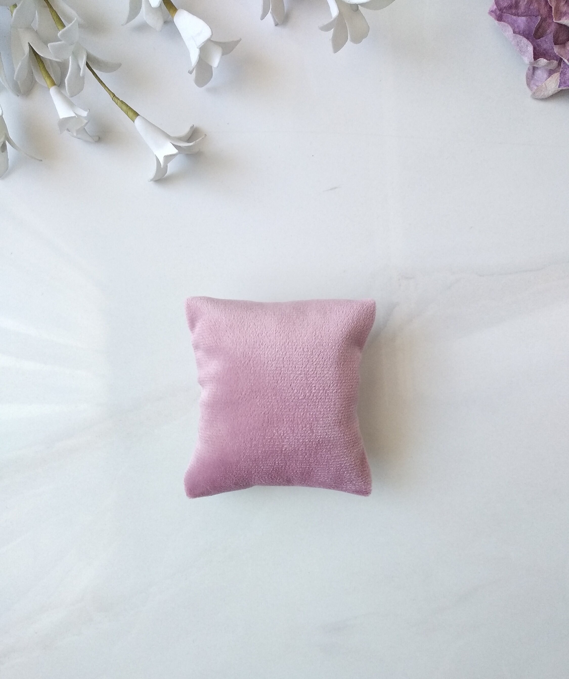 Pink Velvet Watch Pillow, Watch Box Pillows, Bracelets Pillow, Custom ...