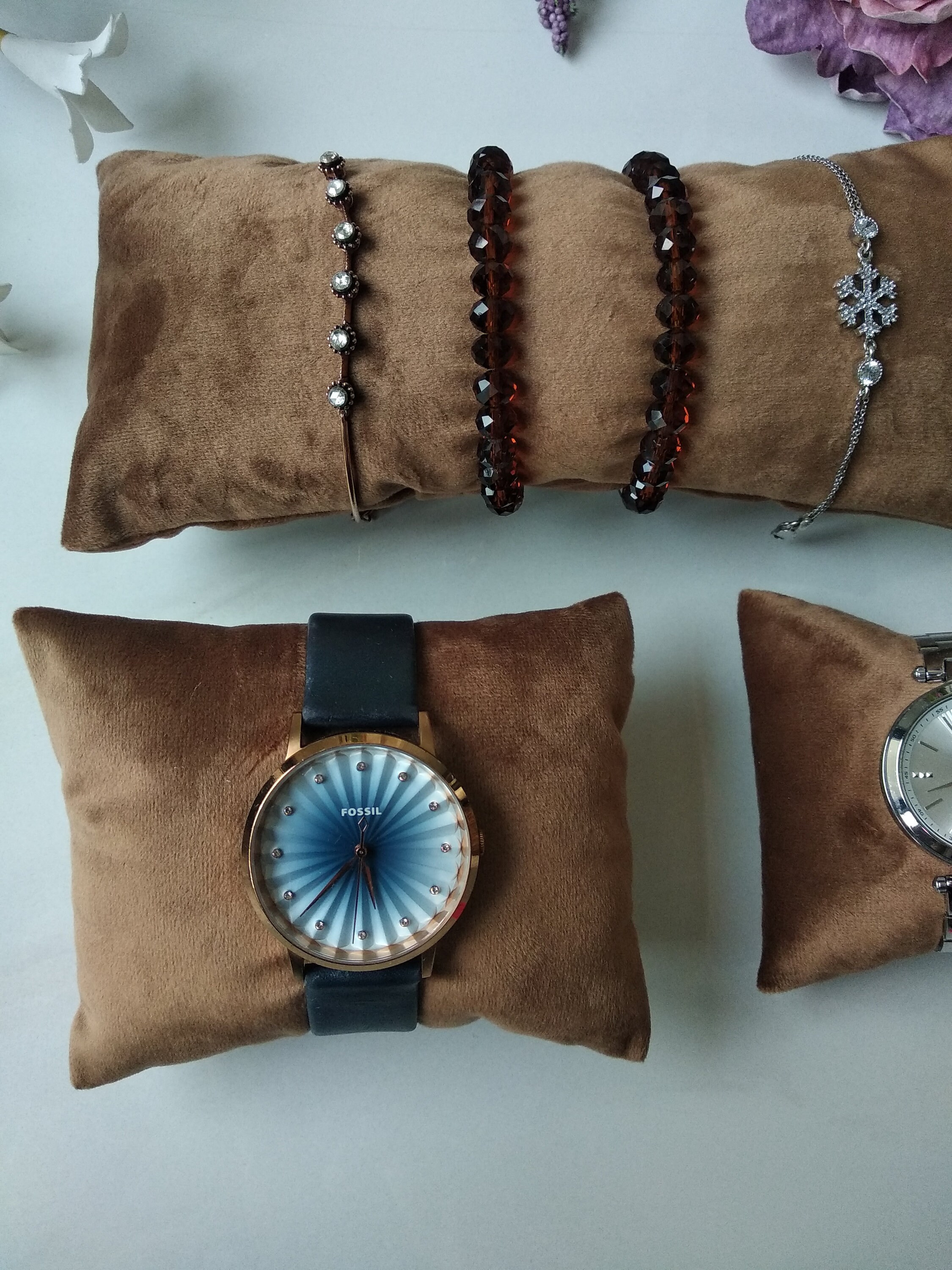 Brown Velvet Watch Pillow, Jewelry Pillow, Watch Box Pillow, Watch ...