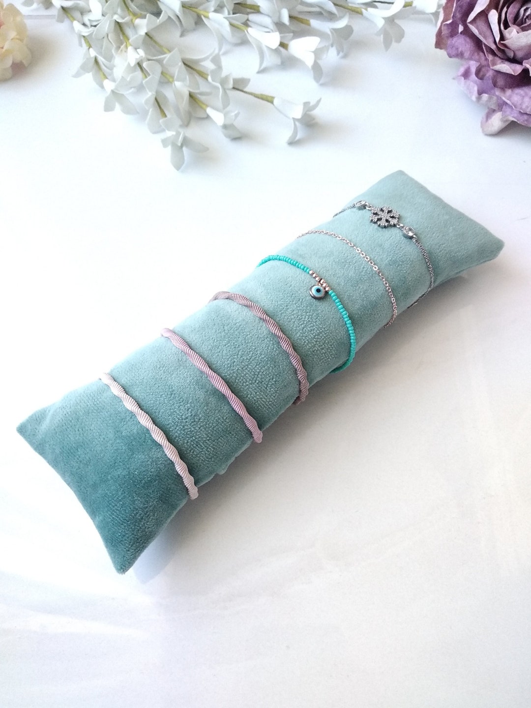 Velvet Bracelets Pillow, Bracelet Pillow, Jewelry Display Pillow ...