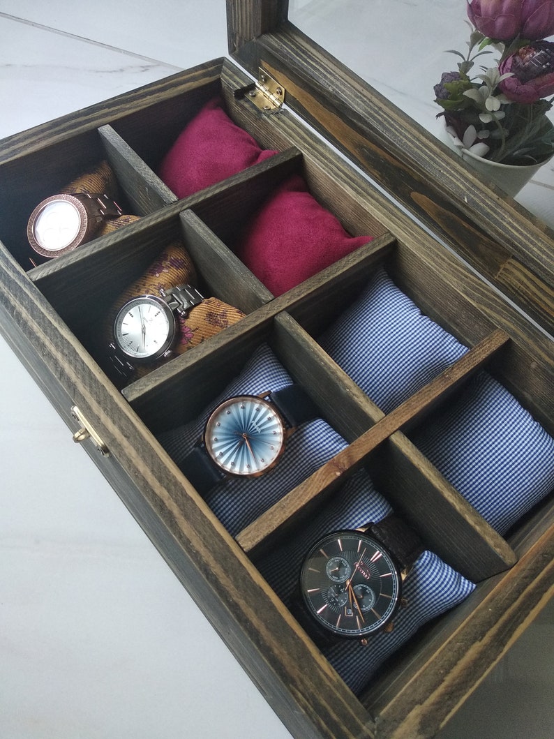 Brown Velvet Watch Pillow, Jewelry Pillow, Watch Box Pillow, Watch ...