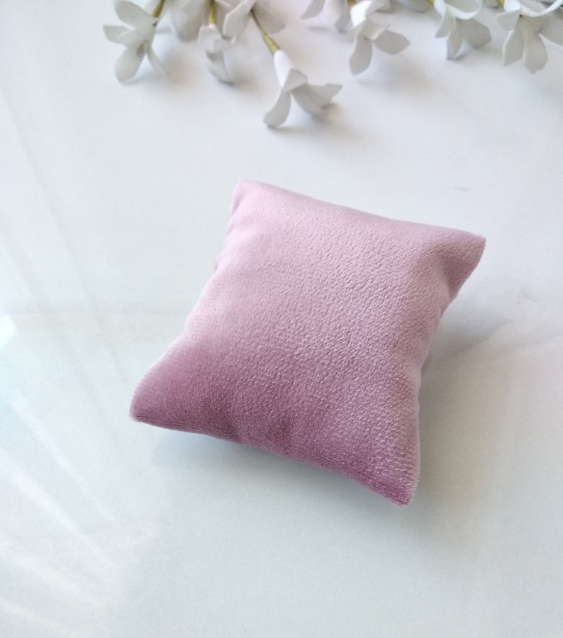 Pink Velvet Watch Pillow, Watch Box Pillows, Bracelets Pillow, Custom ...