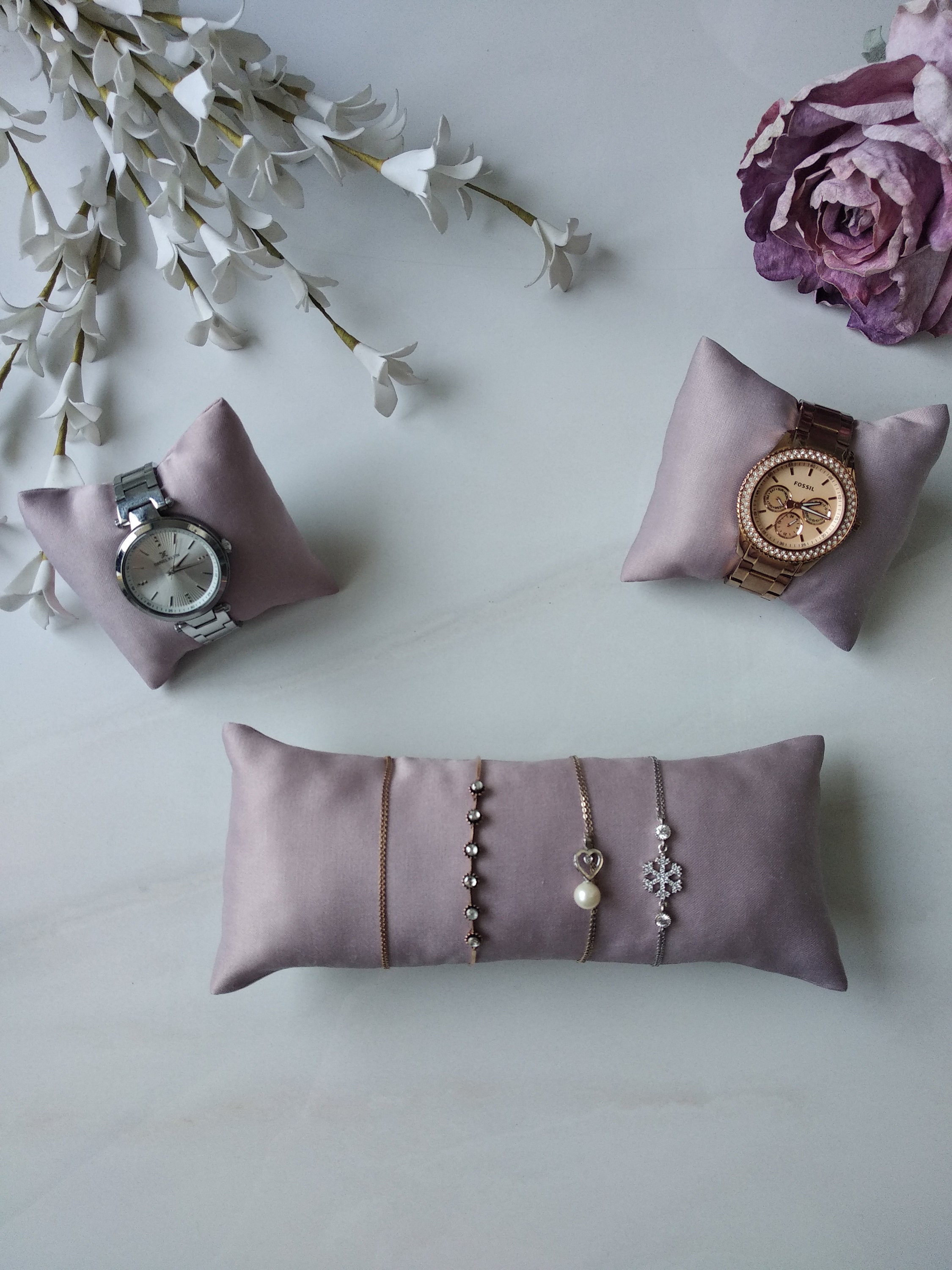 3 Pieces Watch Pillows, Watch Box Pillow, Watch Storage, Watch Holder ...