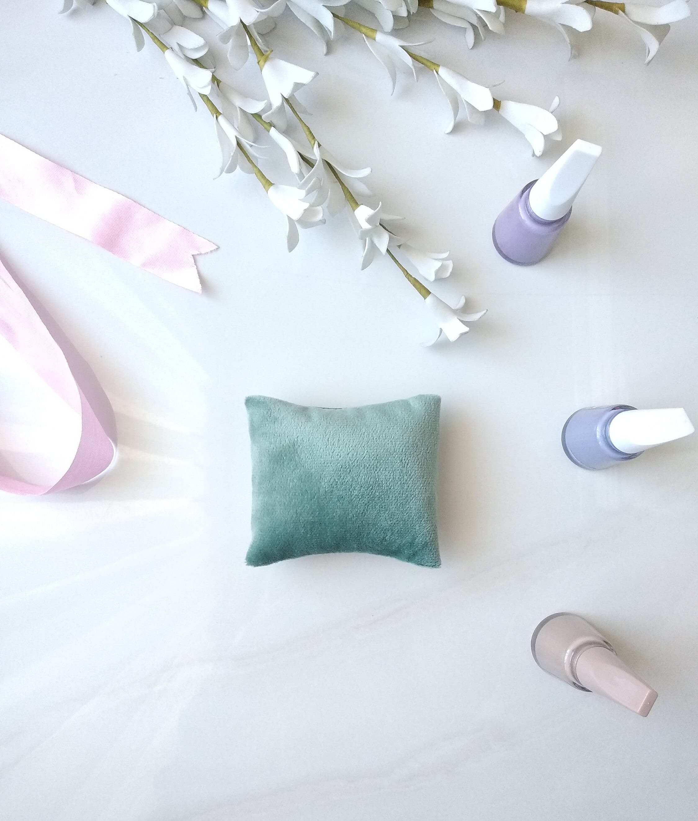 Sage Green Velvet Watch Pillow, Watch Box Pillows, Bracelets Pillow ...