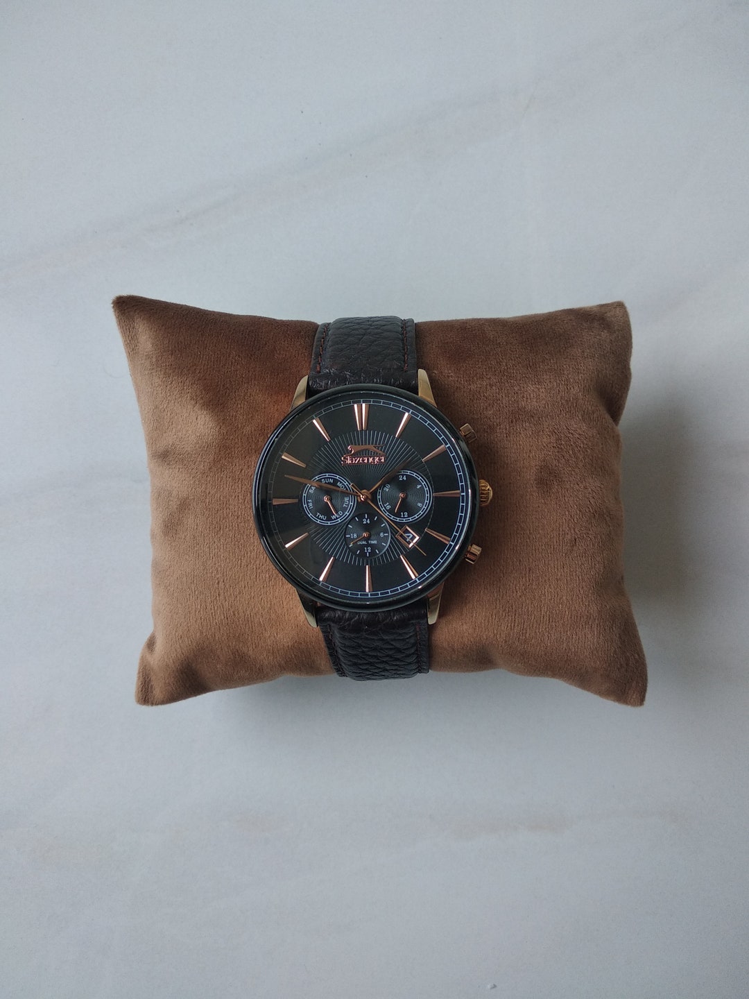 Brown Velvet Watch Pillow, Jewelry Pillow, Watch Box Pillow, Watch ...