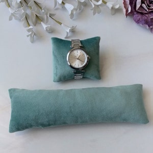 Sage Green Velvet Watch Pillow, Watch Box Pillows, Bracelets Pillow ...