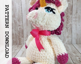 Unicorn Stuffy Pattern - Etsy