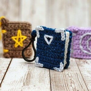 Crochet Pattern: Mini Spellbook Keychain | Grimoire Backpack Buddy ...