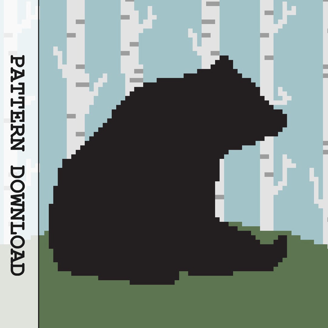 PATTERN: Forest Bear C2C Graphghan Blanket Throw Instructions - Etsy