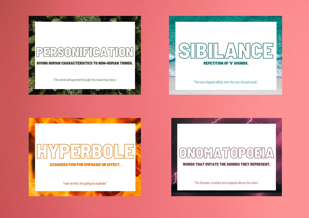 English Language Technique Posters For Classroom Displays Set Etsy English Language Technique Posters For Classroom Displays Set Etsy