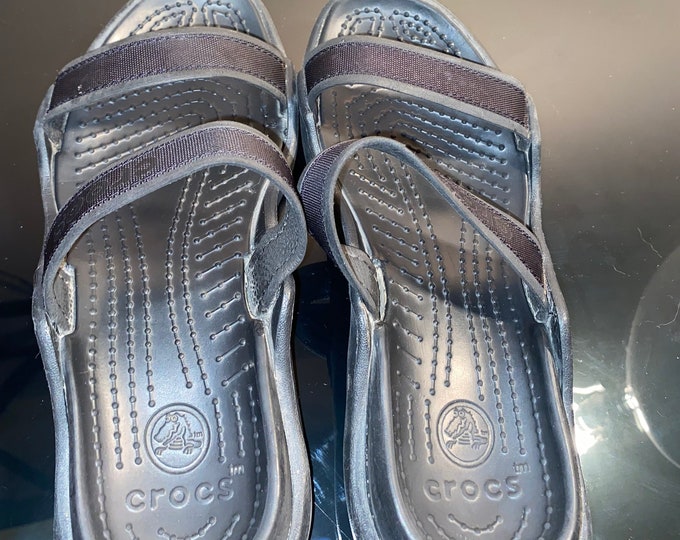 Crocs Sandal Clogs Mules Braided Oval Strapy Women’s #11 - Etsy