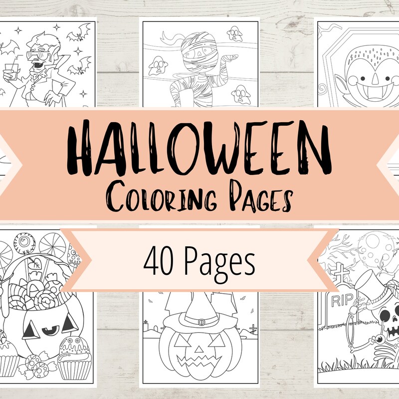 Summerween Coloring Pages - Etsy