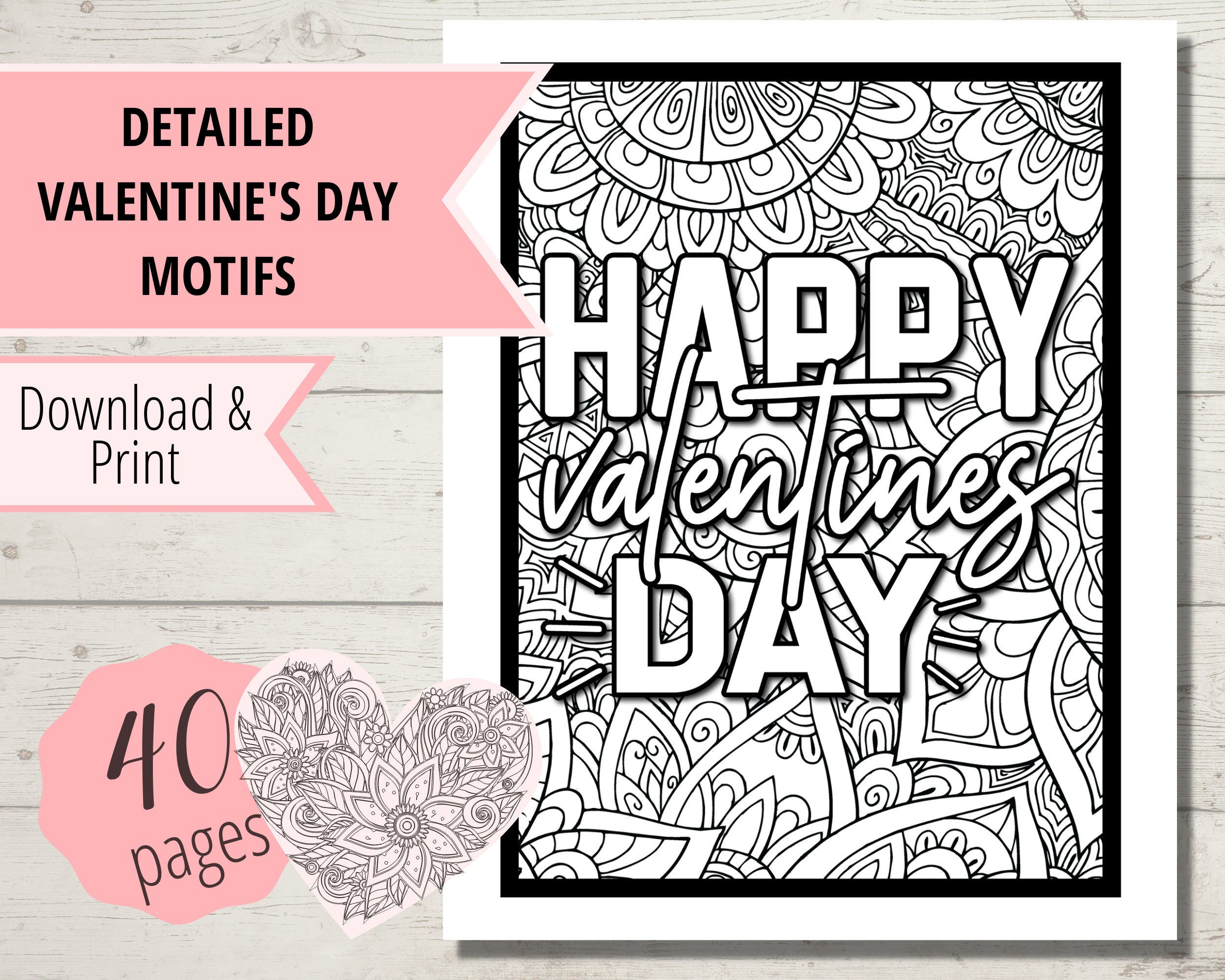 Valentine's Day Quotes Coloring Pages With Quotes - Valentine's Day ...