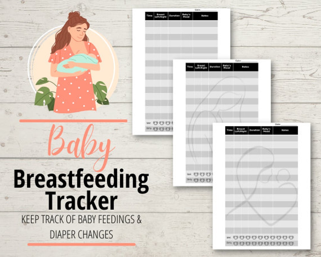 Breastfeeding Tracker for New Moms & Babies Easily Keep Track of Babies ...