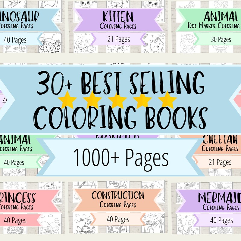 Coloring Books - Etsy
