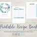 Printable Recipe Book • Track Your Recipes - Etsy