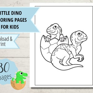 30 Little Dino Coloring Pages for Kids - Dinosaur Coloring Pages for ...