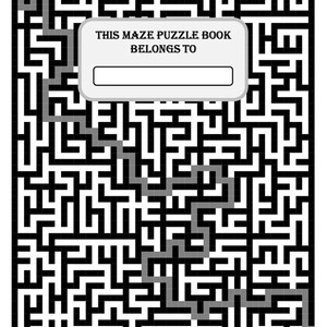 Book of 100 Mazes - Download & Print Maze Puzzle Book - Etsy
