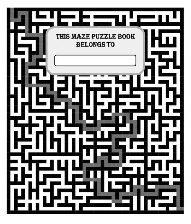 Book of 100 Mazes Download & Print Maze Puzzle Book - Etsy