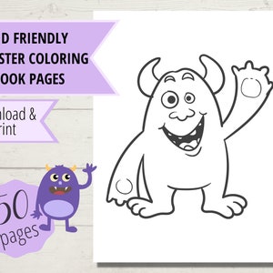 Happy Monsters Coloring Pages - 50 Unique Happy, Lovable, Friendly ...