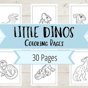 30 Little Dino Coloring Pages for Kids - Dinosaur Coloring Pages for ...