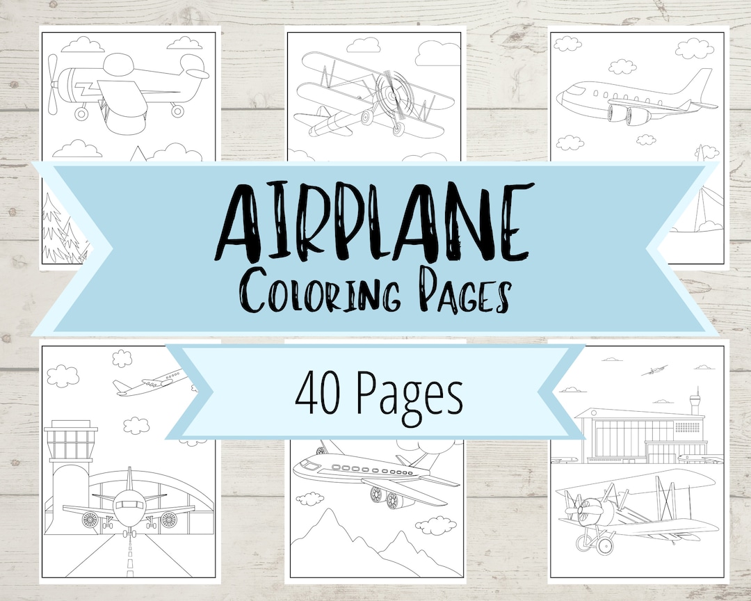 Airplane Coloring Pages - Download & Print Coloring Book Pages for Boys ...