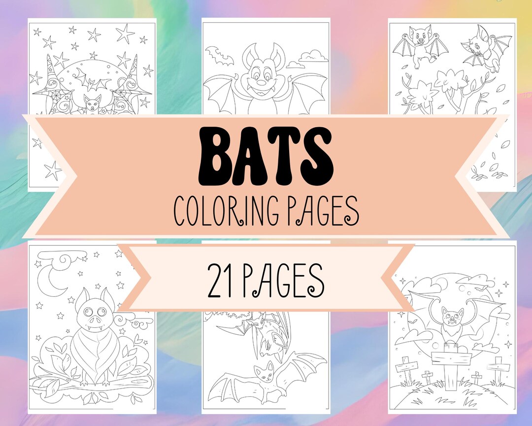 Bat Coloring Pages for Halloween - Halloween Coloring Pages for Kids ...