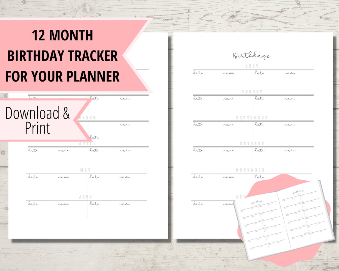 Birthday Tracker - Keep Track of Birthdays for Friends & Family ...