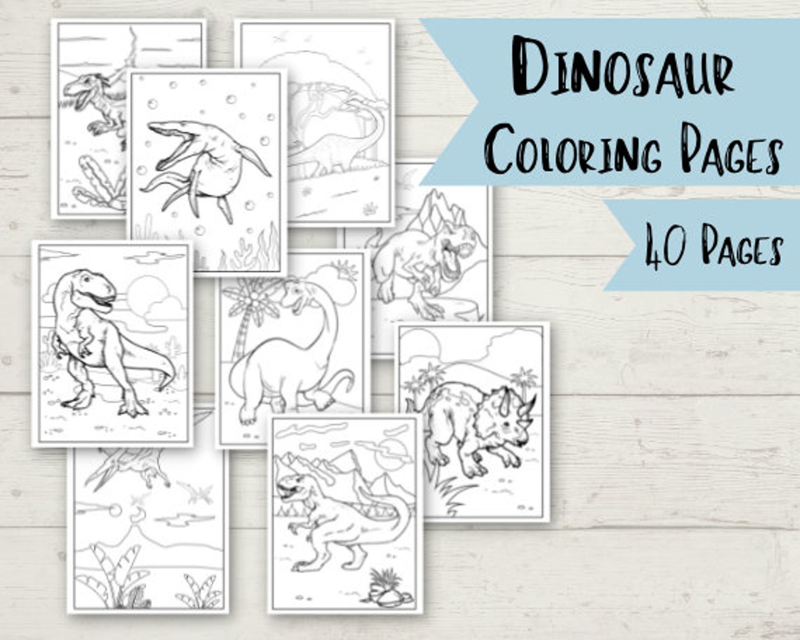 Dinosaur Coloring Pages - 40 Dinosaur Pictures to Download & Print for ...