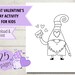 Valentine's Day Gnome Coloring Pages for Kids & Adults - Children's ...
