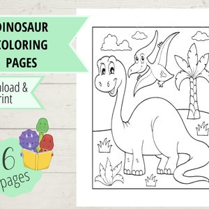 Dinosaur Activity Book Printable - Mazes, Connect the Dots, Spot the ...