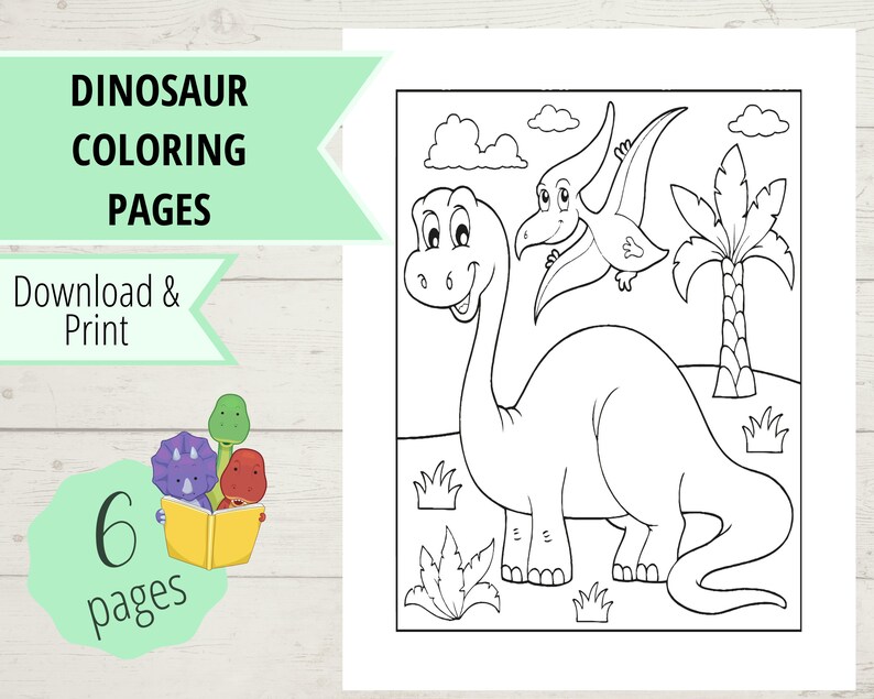 Dinosaur Activity Book Printable - Mazes, Connect the Dots, Spot the ...