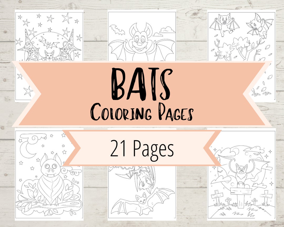 Bat Coloring Pages for Halloween - Halloween Coloring Pages for Kids ...