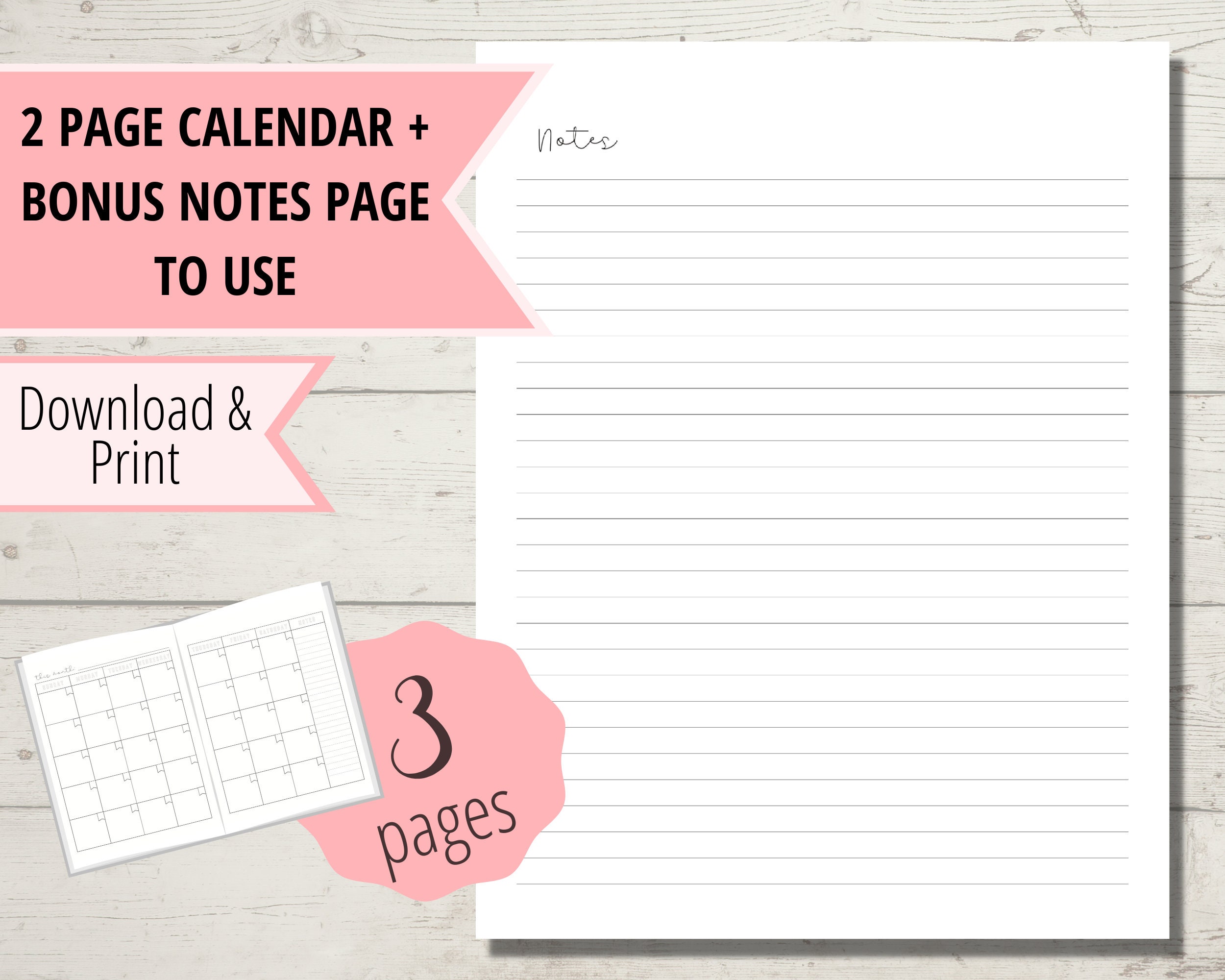 Calendar Pages - Fill in Calendar Pages- 2025 Calendar Printable ...