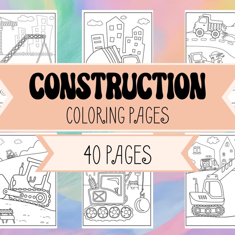 Dump Trucks Coloring Page - Etsy