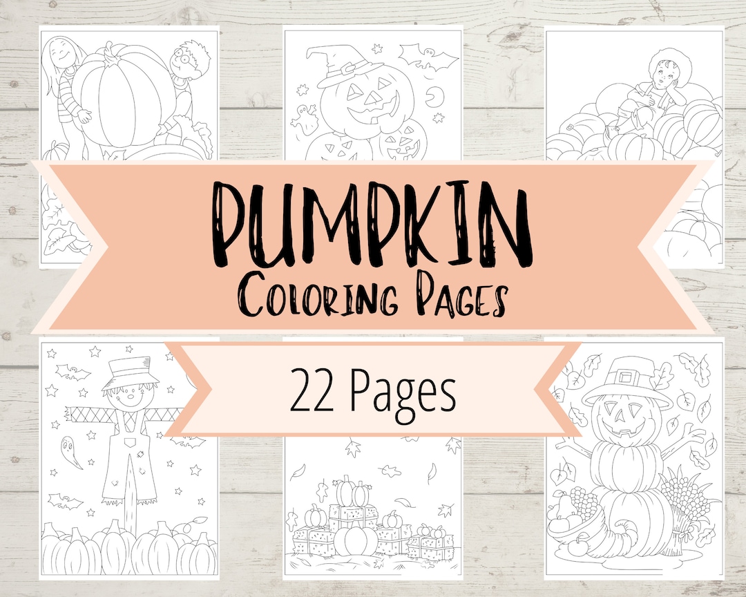 Pumpkin Coloring Pages for Kids - Kids Halloween Activity - Download ...