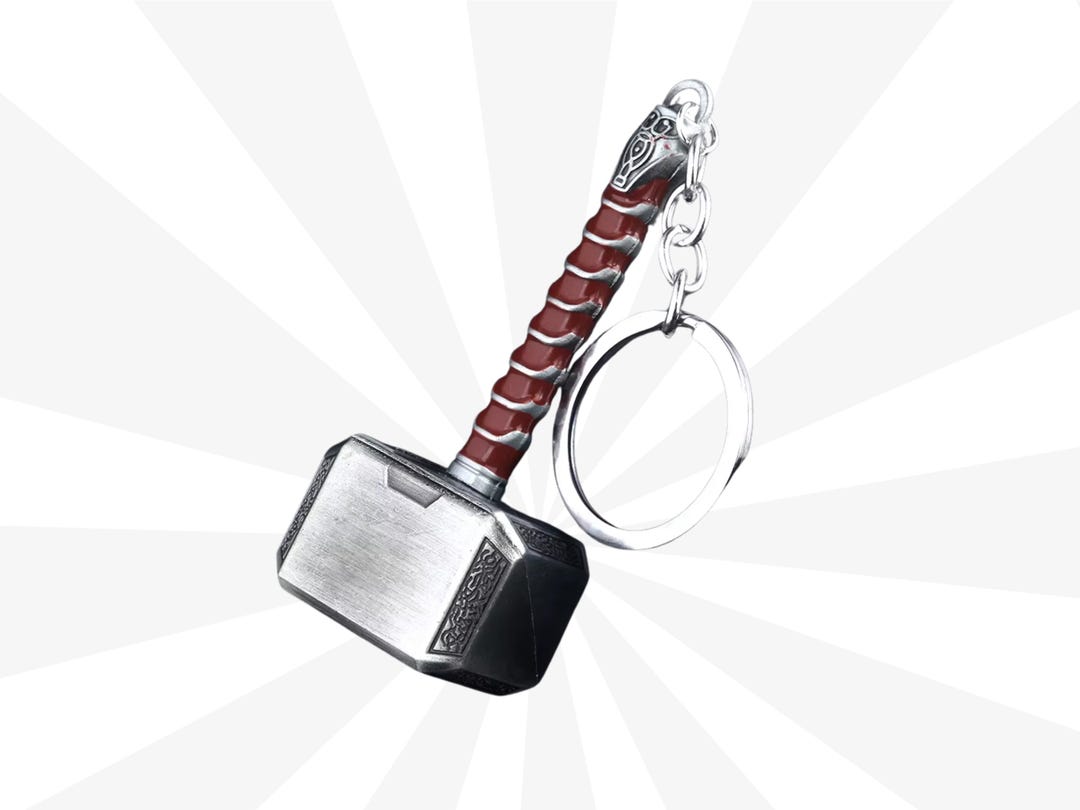 Mjolnir Keyring Marvel Gift, Perfect Thor and Avengers Lover Accessory ...