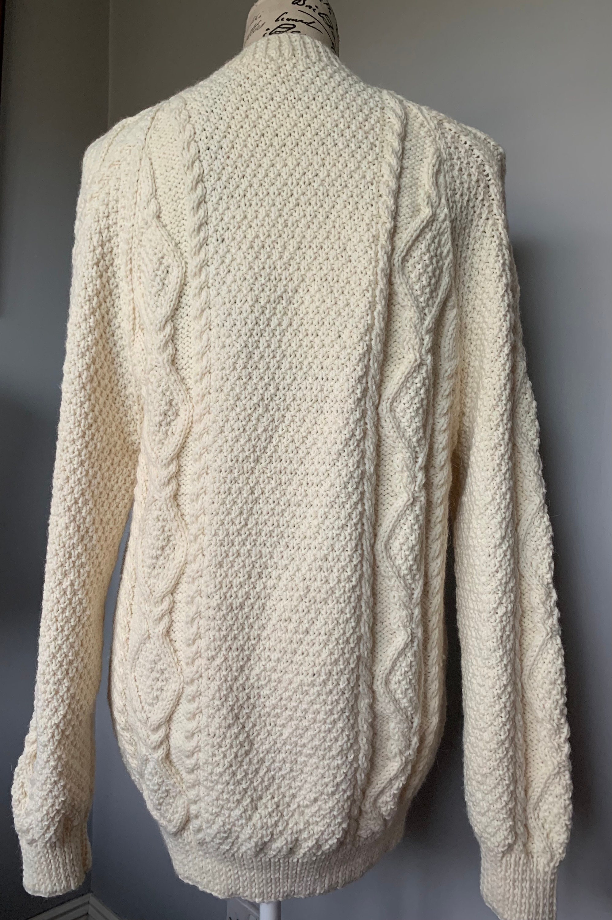 Handknit Adult Aran Cardigans - Etsy
