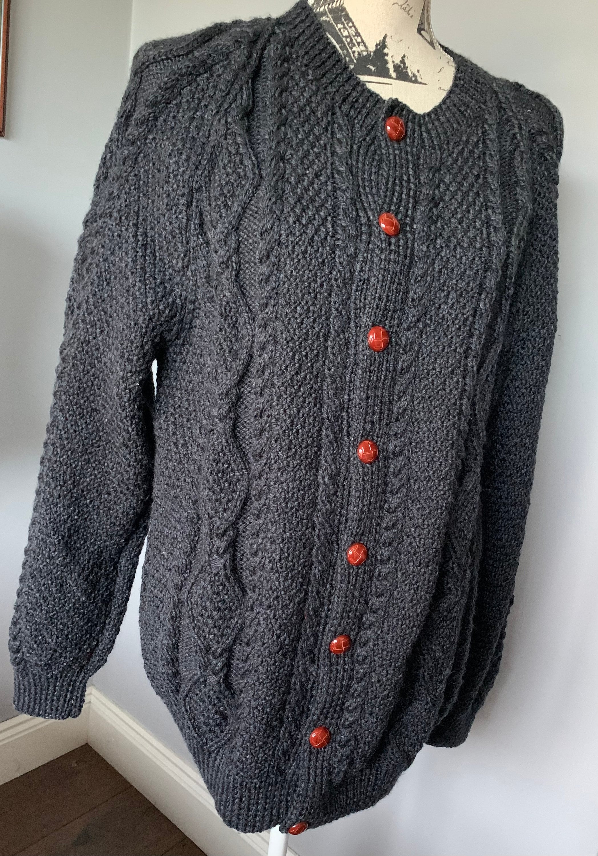 Handknit Adult Aran Cardigans - Etsy