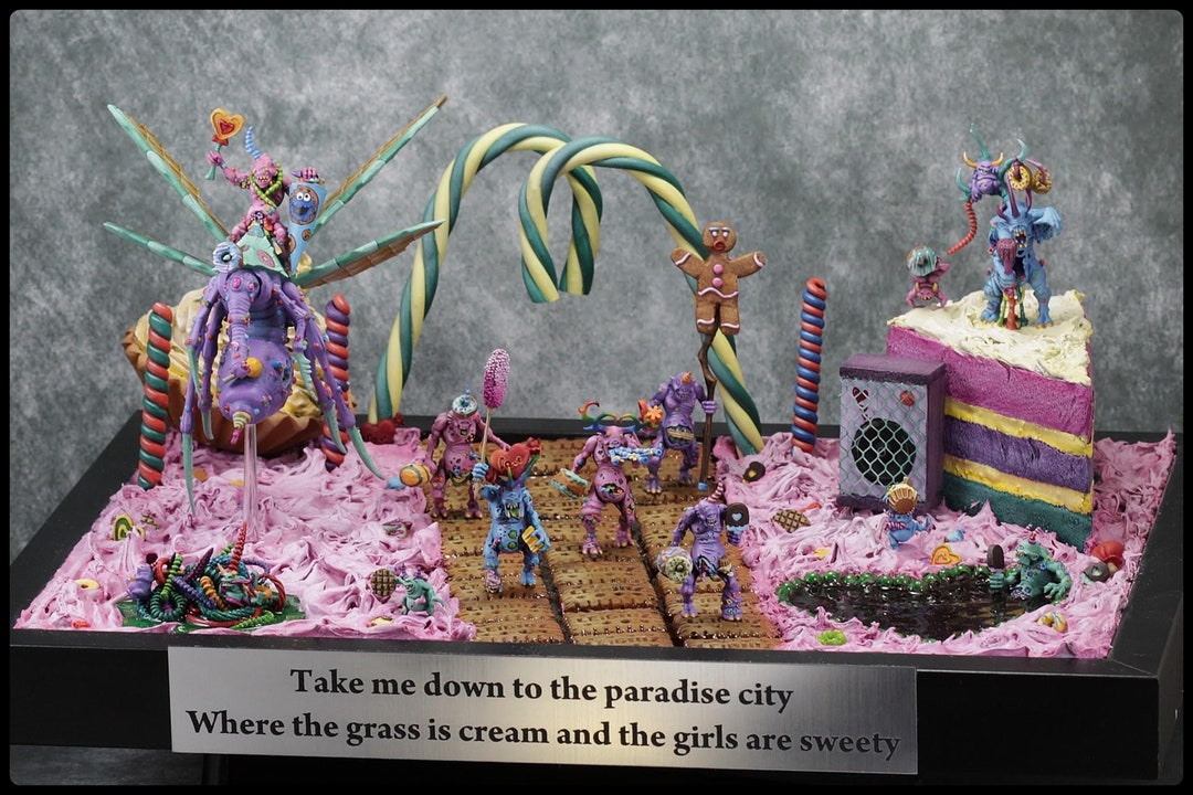 Sweet Nurgle Diorama, Pro Painted Miniatures, Warhammer Age of Sigmar ...