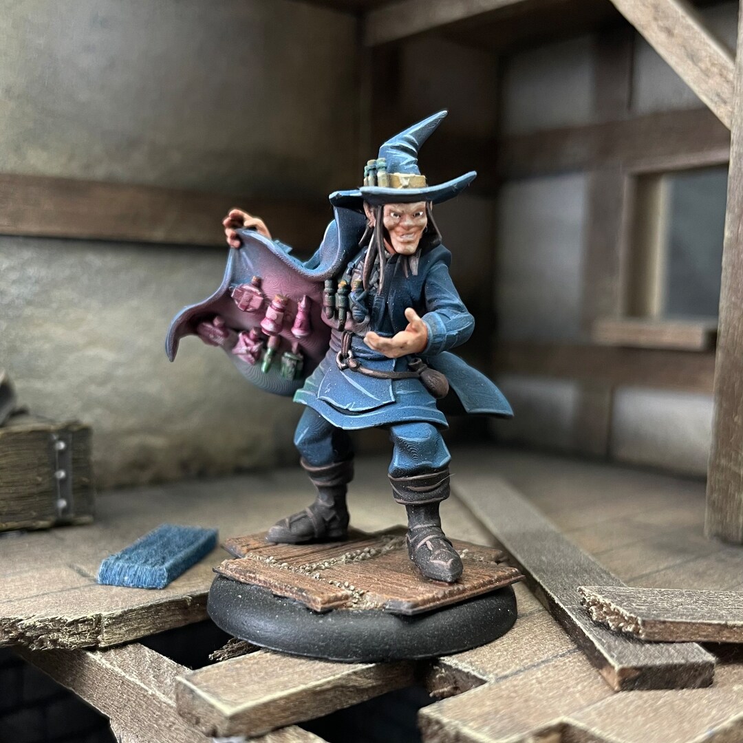 A Dark Alley Salesman Who Can't Be Trusted Dnd RPG Miniature Hand ...
