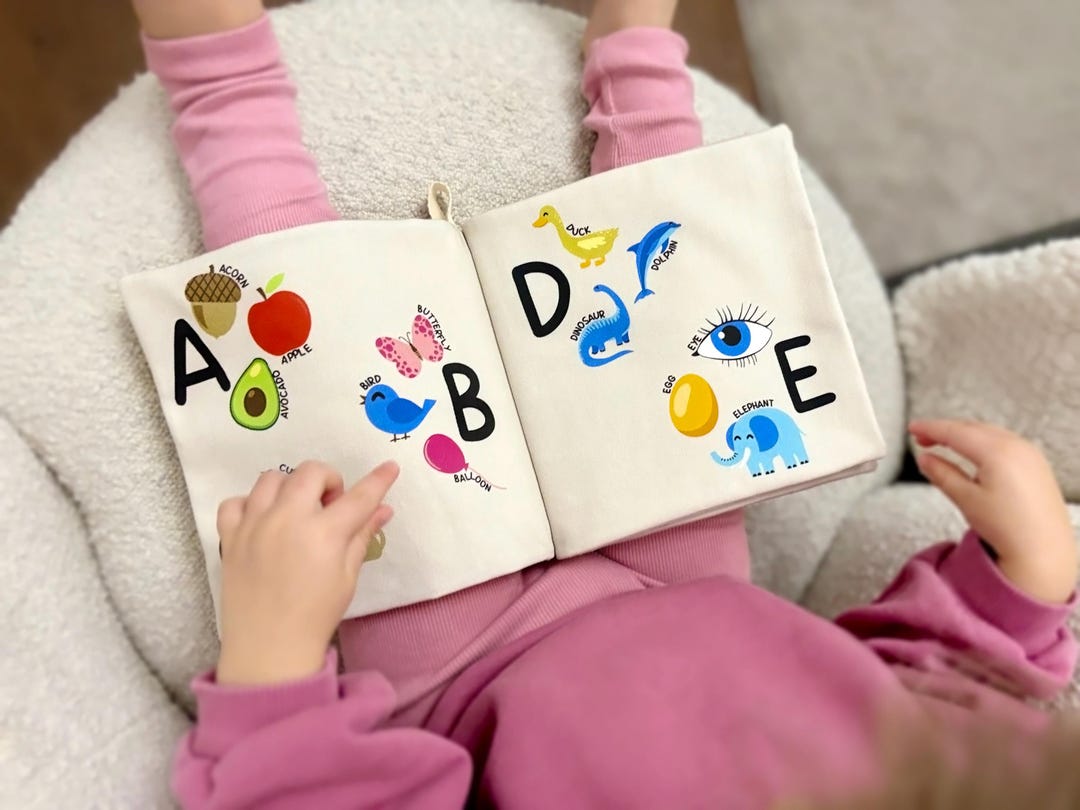 My First Alphabet Book A to Z Cotton Soft Book - Etsy
