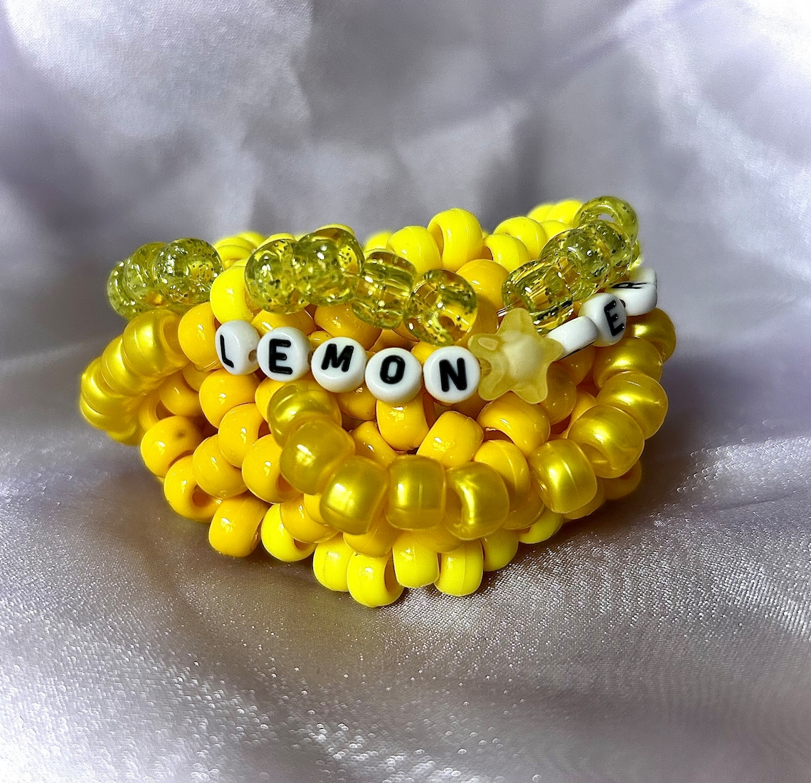 Lemon Meringue Kandi Cuff Inspired by Strawberry Shortcake - Etsy