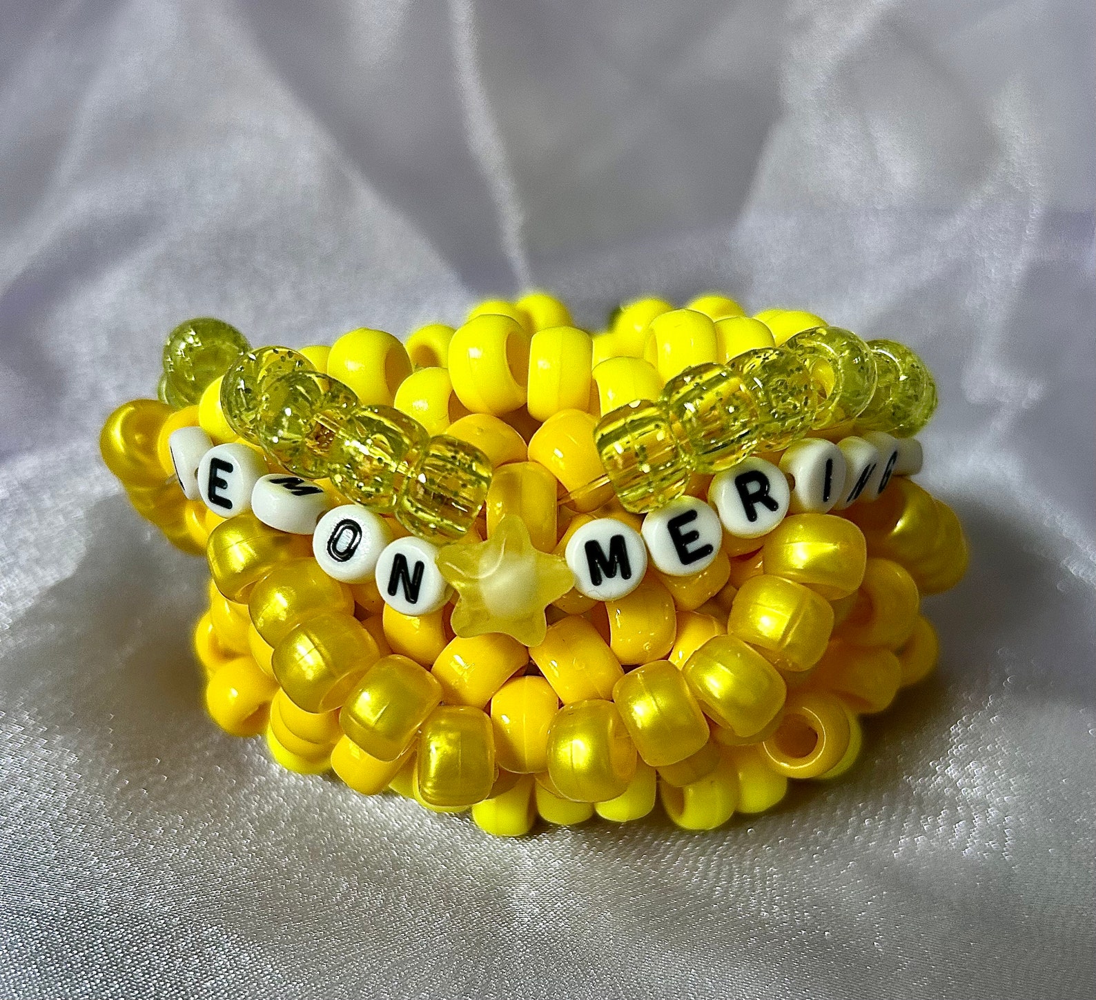Lemon Meringue Kandi Cuff Inspired by Strawberry Shortcake - Etsy
