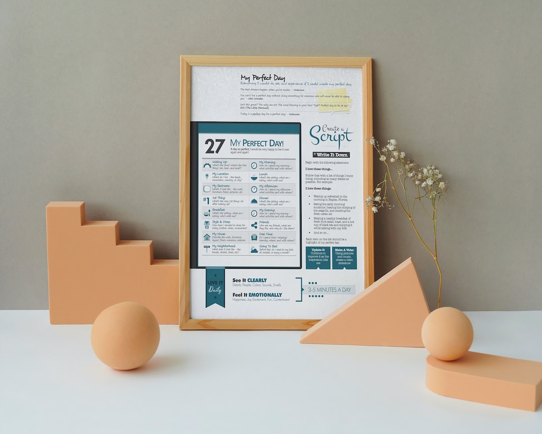 My Perfect Day Script | Printable | PDF and PNG Digital Download | - Etsy