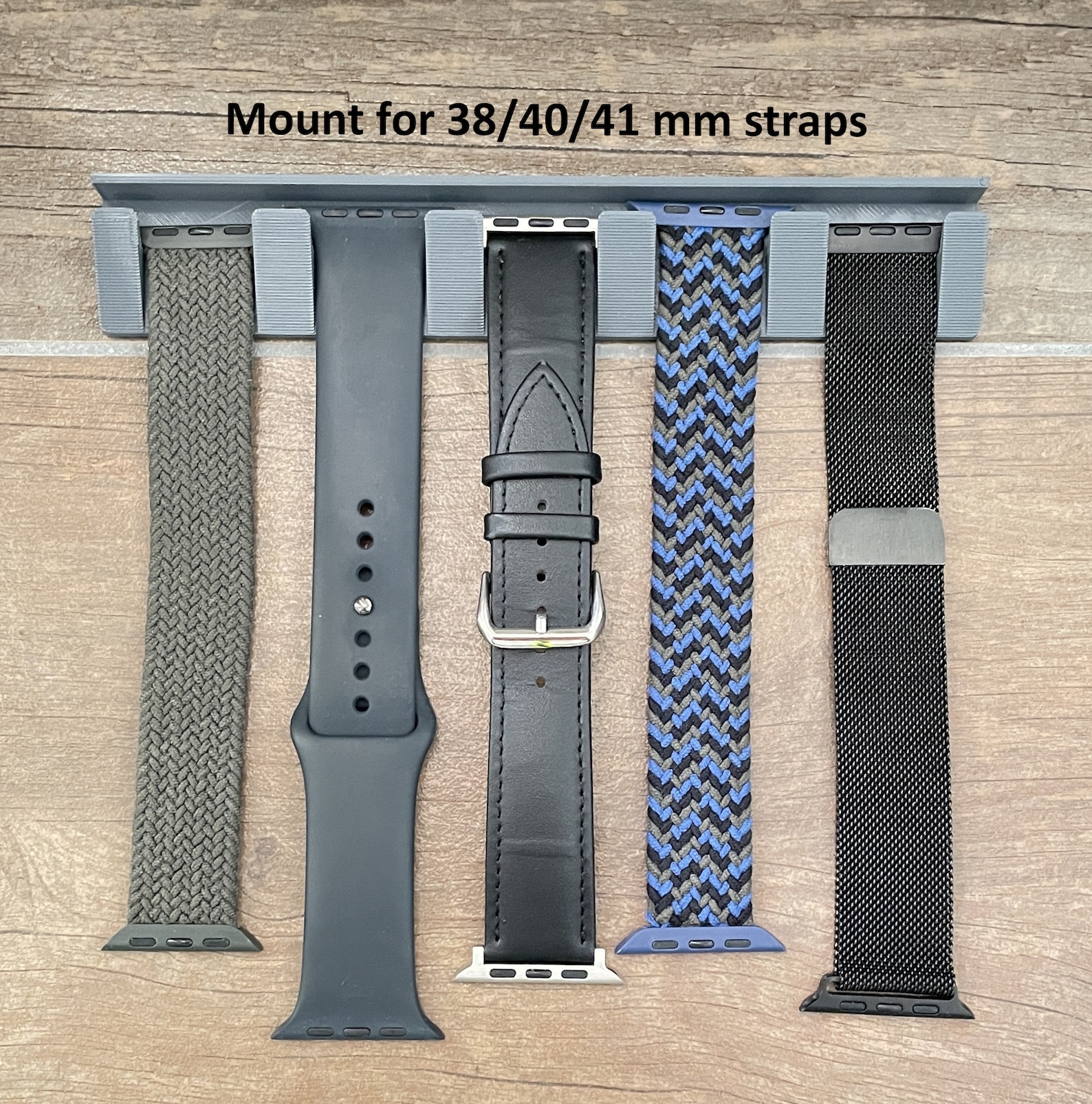 Apple Watch Band/strap Mount for Five Bands. Fits Bands From 38/40/41 ...