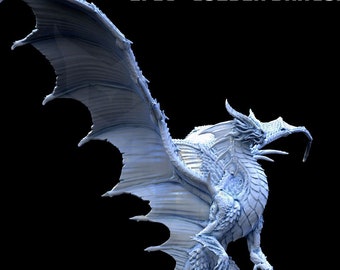 Gold Dragon Miniature - Etsy