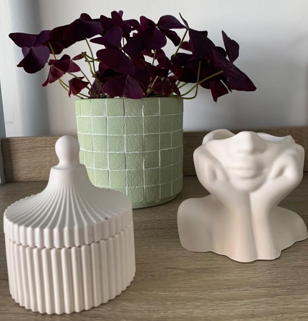 Half Face Vase Face Sculpture Vase Small Decorative Vase Etsy