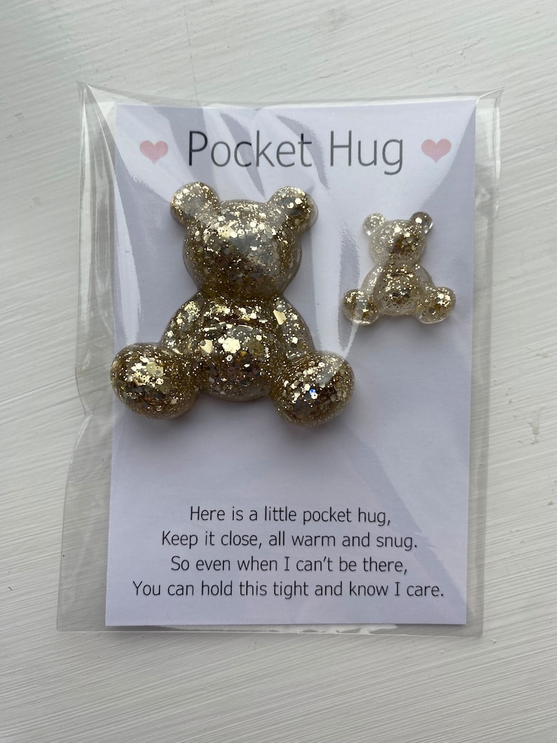 Resin Pocket Hug Heart/teddy - Etsy